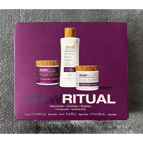 Raw Sugar | Bath & Body | Raw Ritual Kit Sugar Scrub Body Butterbody ...
